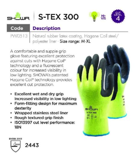 5-TEX 300 Gloves. SHOWA 240 5-TEX 300 Safety Gloves. Universal Site ...